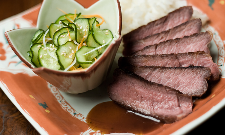 Teriyaki Beef with Sunomono Salad - Uwajimaya